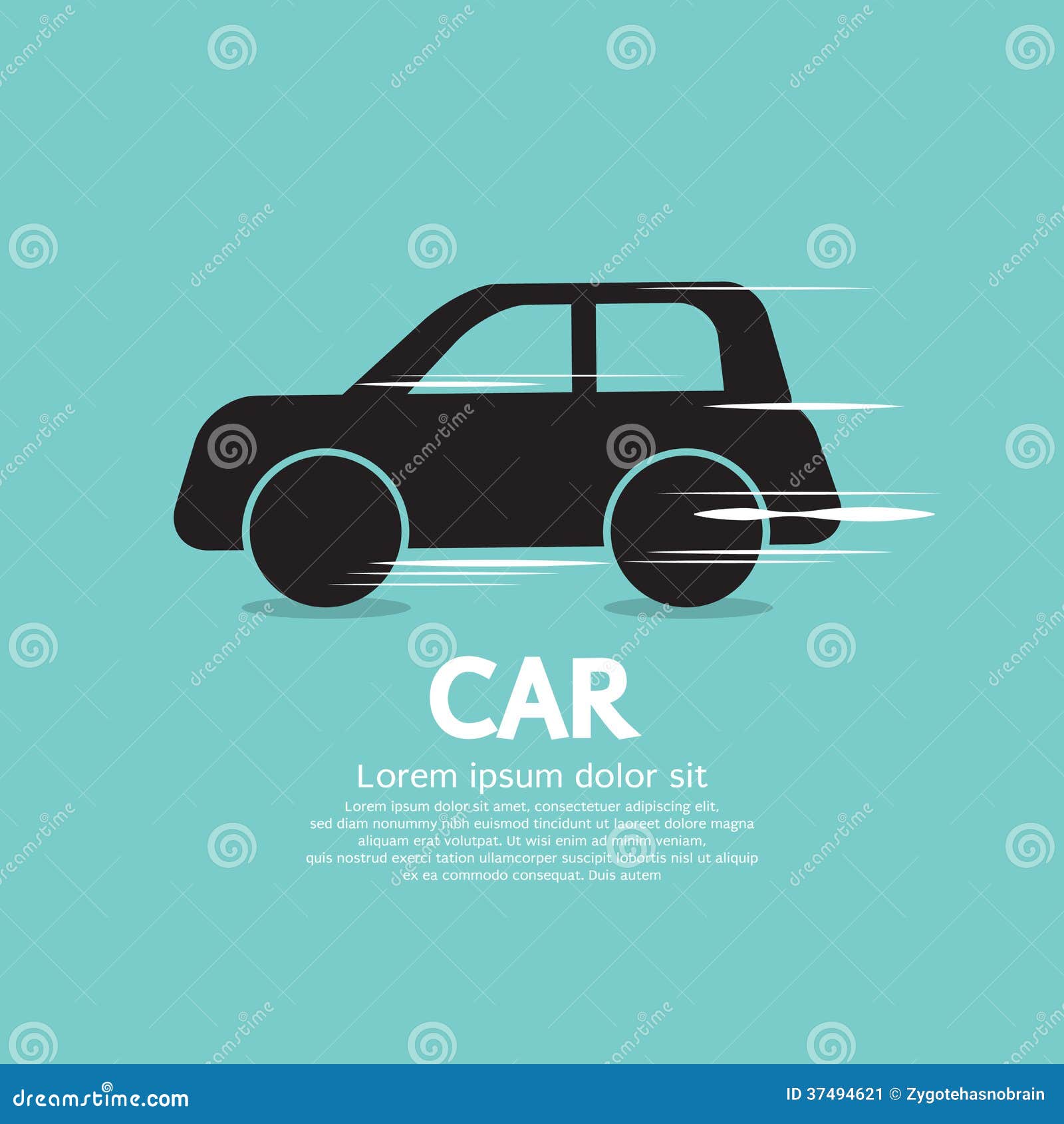 Speed Car. stock vector. Illustration of road, automotive - 37494621