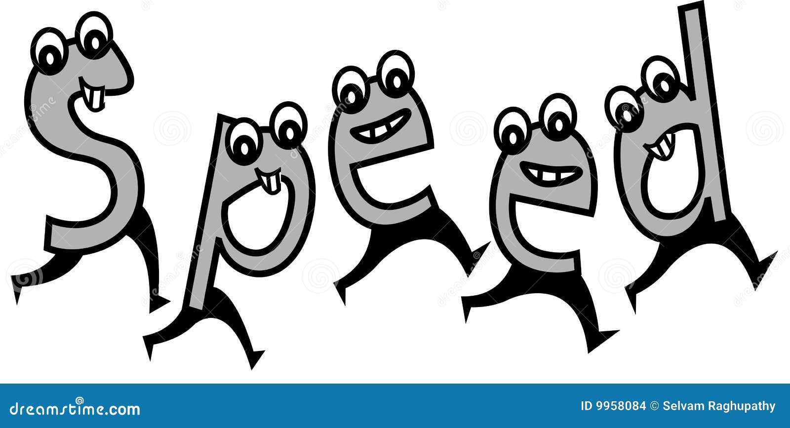 Speed cartoon stock vector. Illustration of brushing, logo - 9958084