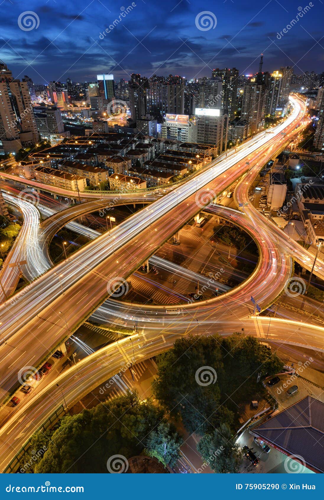 Speed of the City, Shanghai Editorial Image - Image of glow, china ...