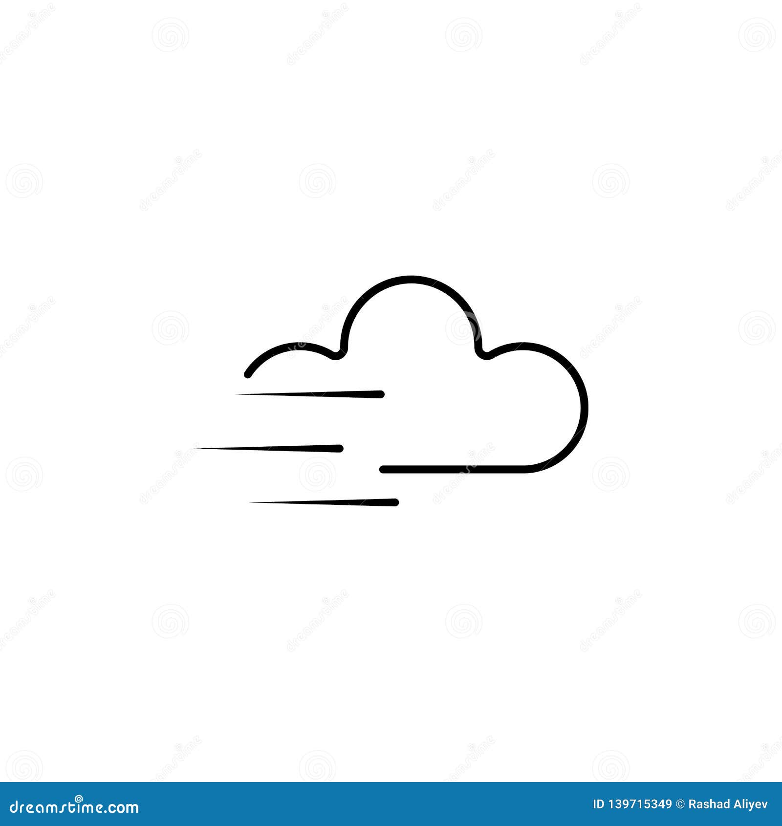Speed Cloud Icon. Element of Speed for Mobile Concept and Web Apps ...