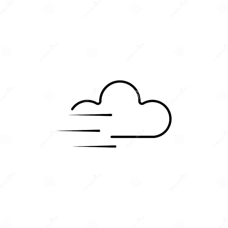 Speed Cloud Icon. Element of Speed for Mobile Concept and Web Apps ...