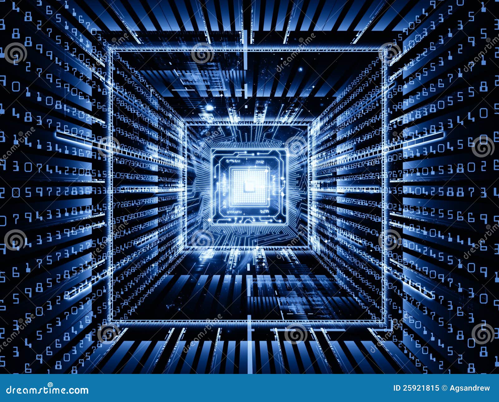 Speed of Computer stock illustration. Illustration of blue - 25921815