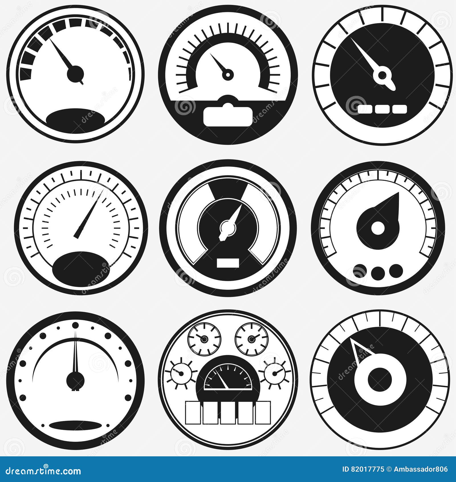 Speed control measure stock illustration. Illustration of motor - 82017775