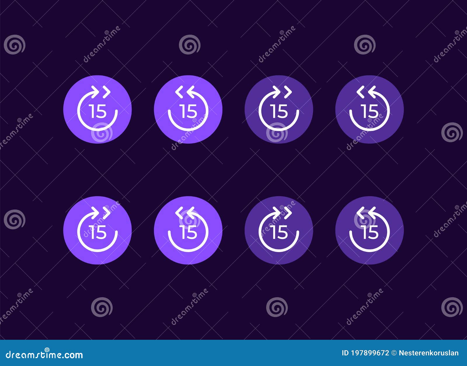 Speed Control UI Elements Kit Stock Vector - Illustration of design ...