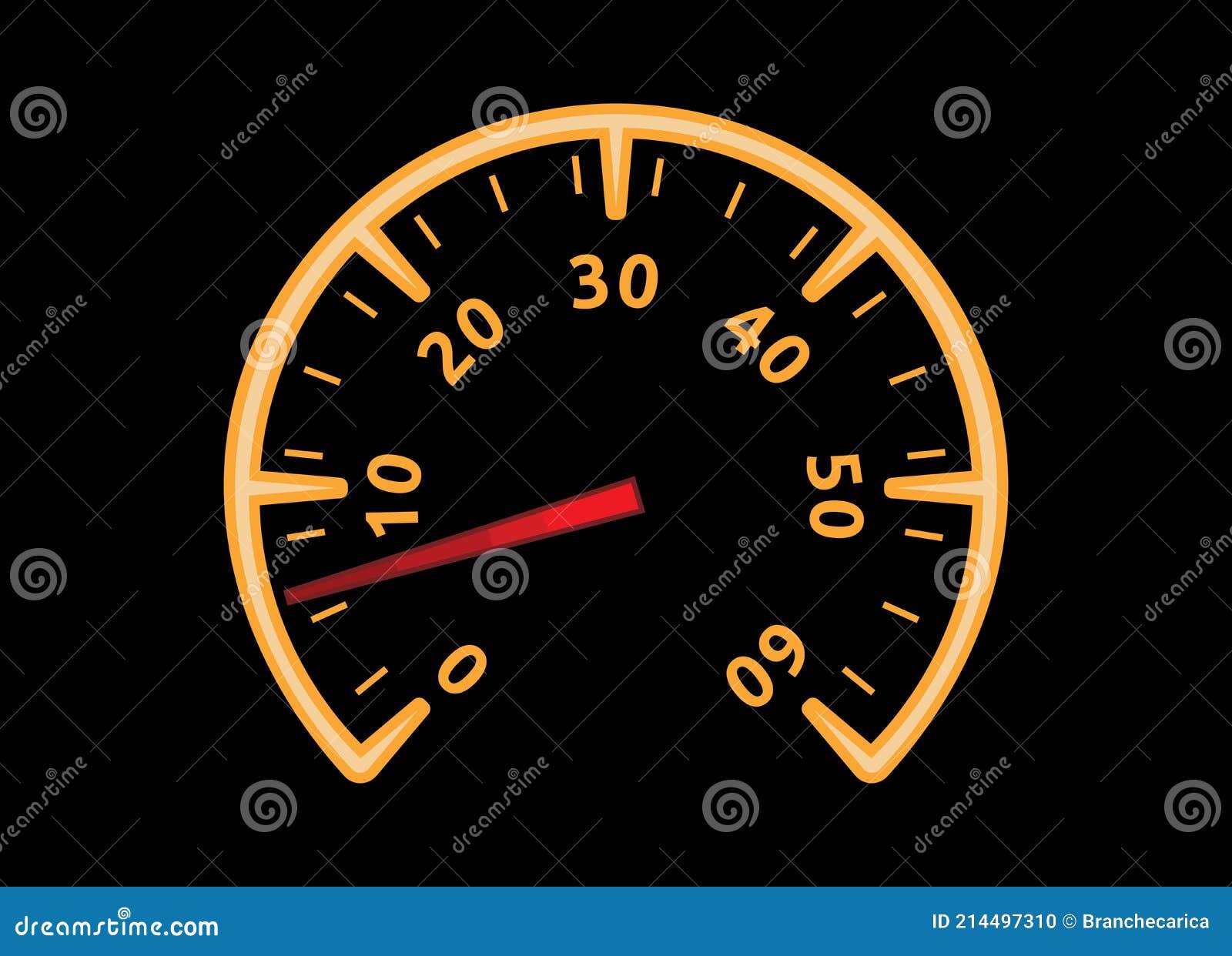Speed control stock vector. Illustration of panel, measurement - 214497310