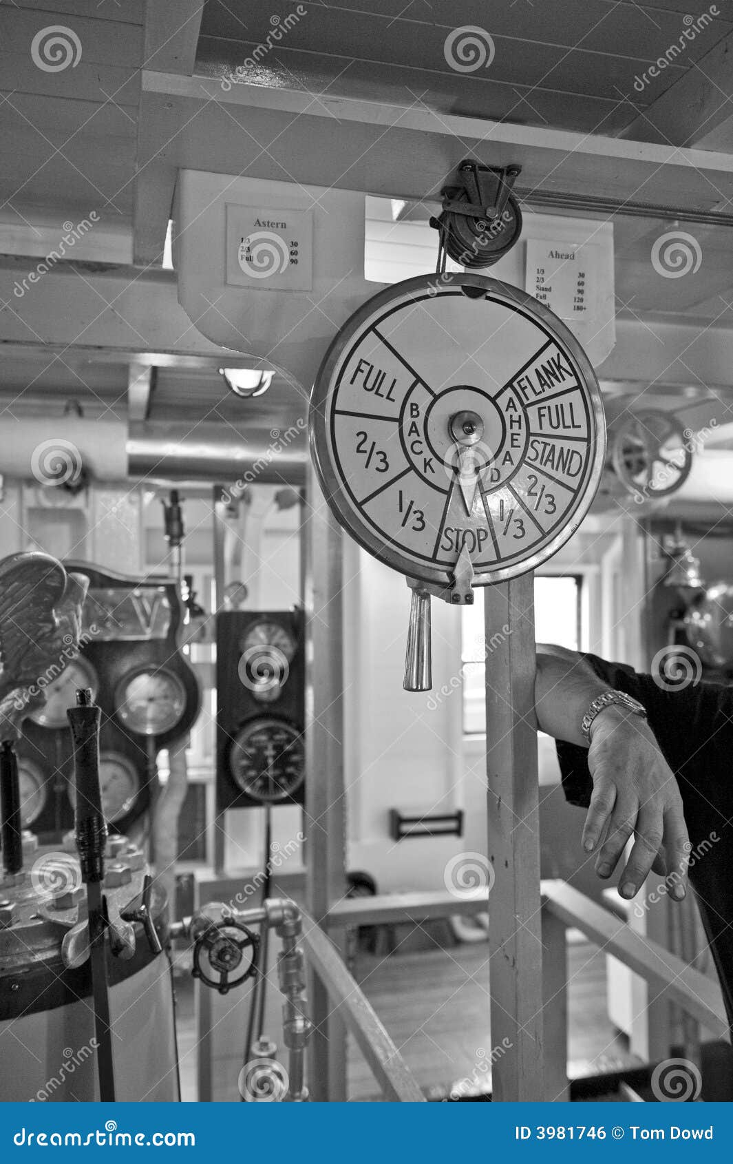 Speed Controls on Steam Ship Stock Photo - Image of control, white: 3981746