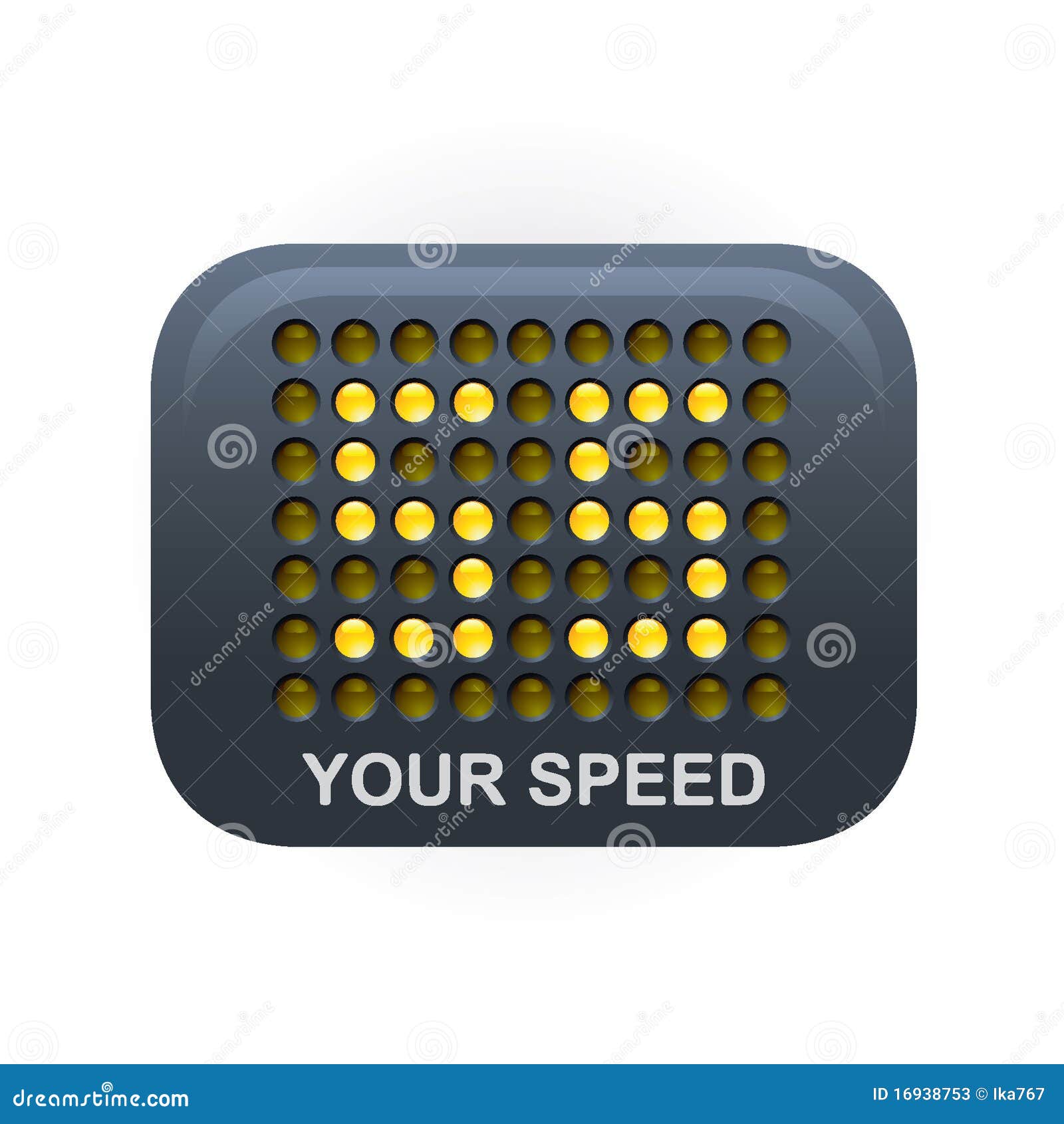 Speed counter stock vector. Illustration of icon, warning - 16938753