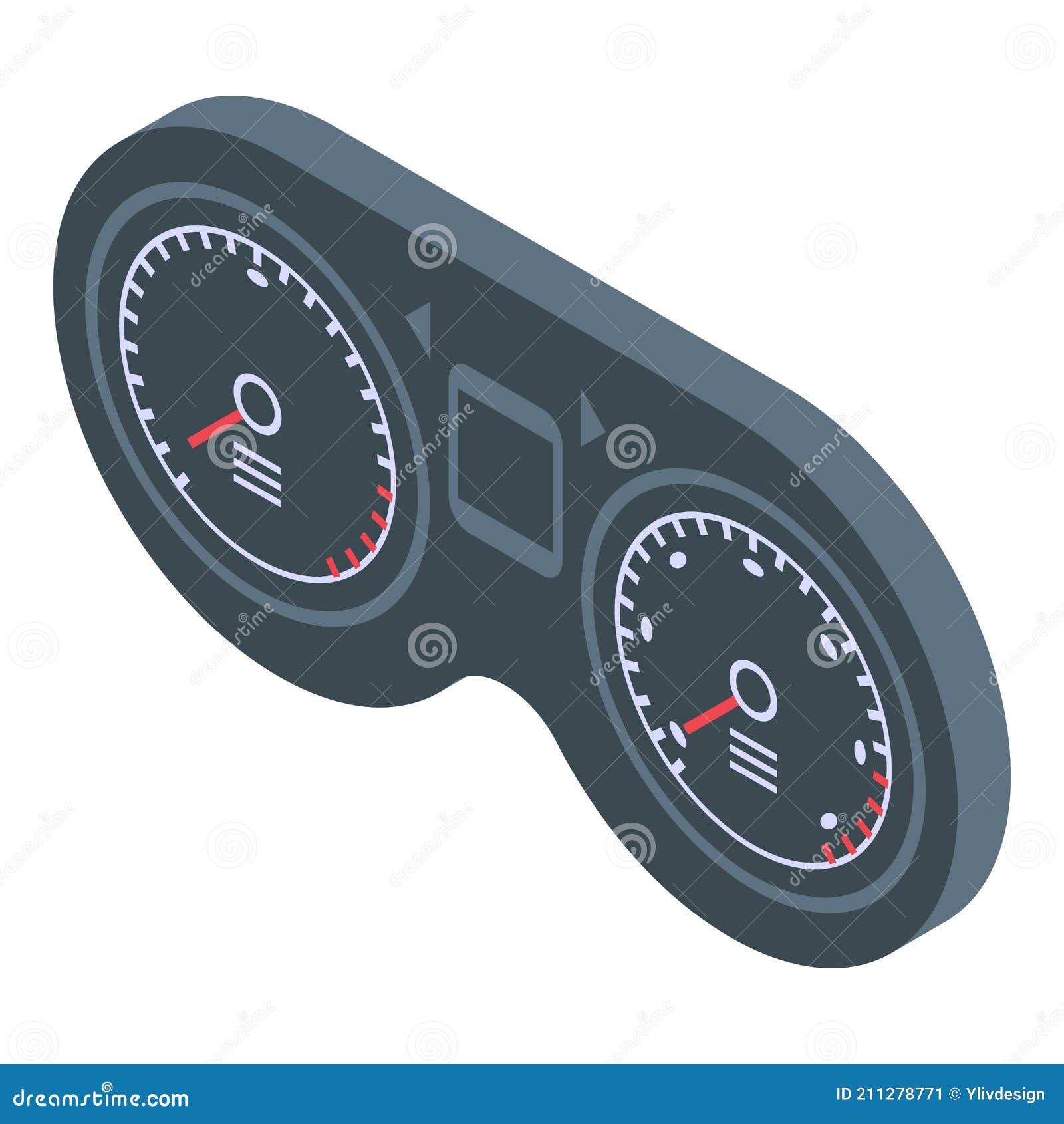Speed Dashboard Icon, Isometric Style Stock Vector - Illustration of ...