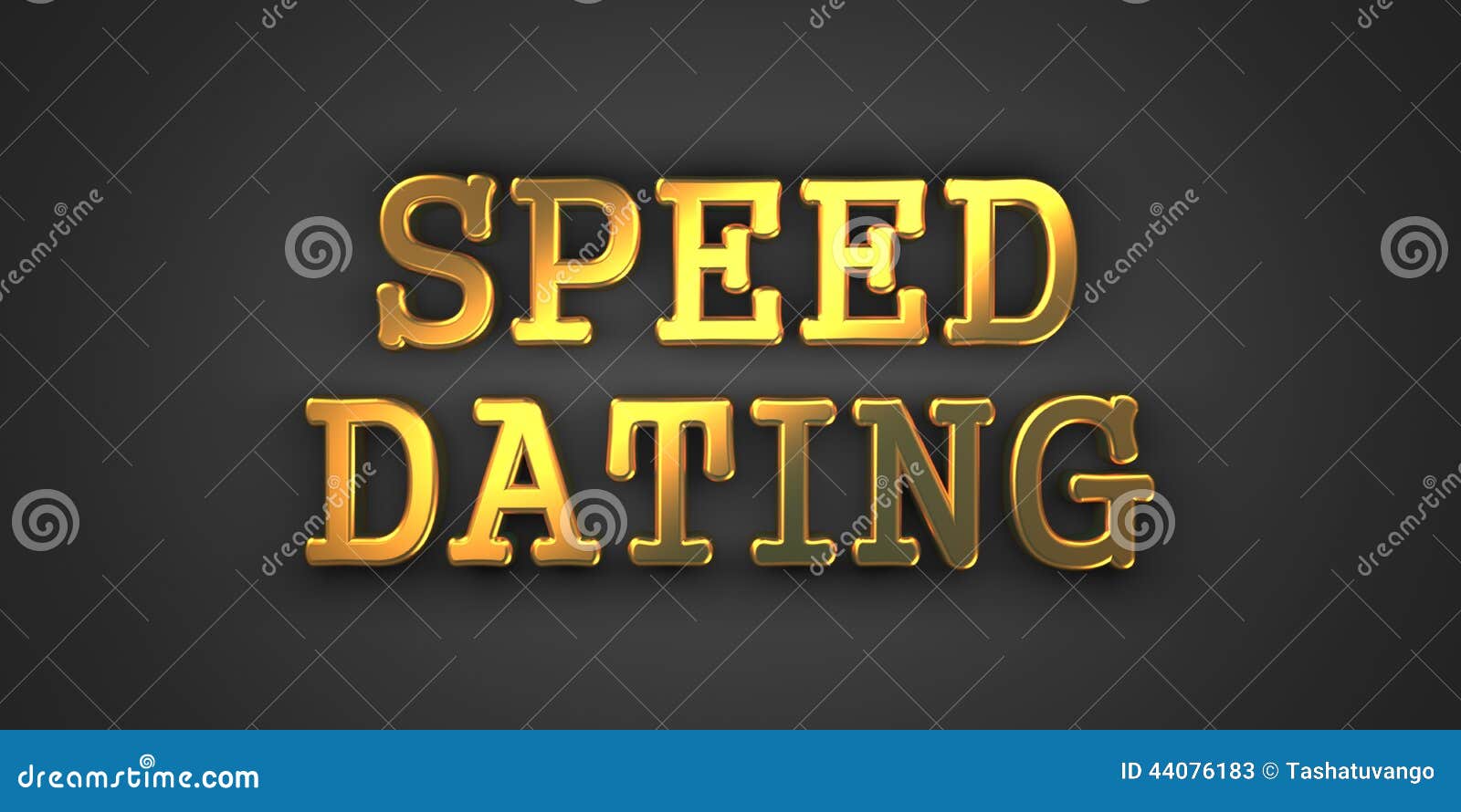 Speed Dating. Gold Text on Dark Background Stock Illustration ...