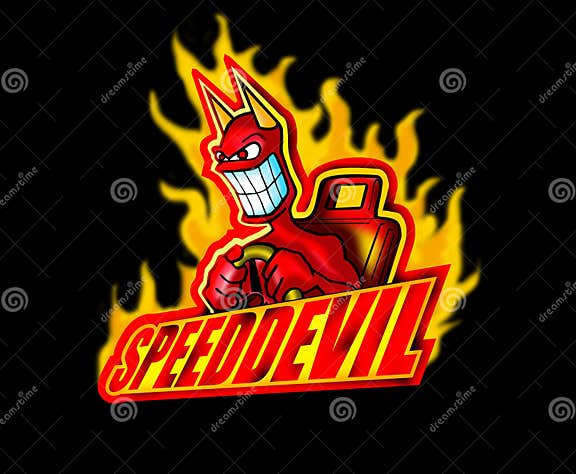 Speed devil stock illustration. Illustration of steering - 2408314