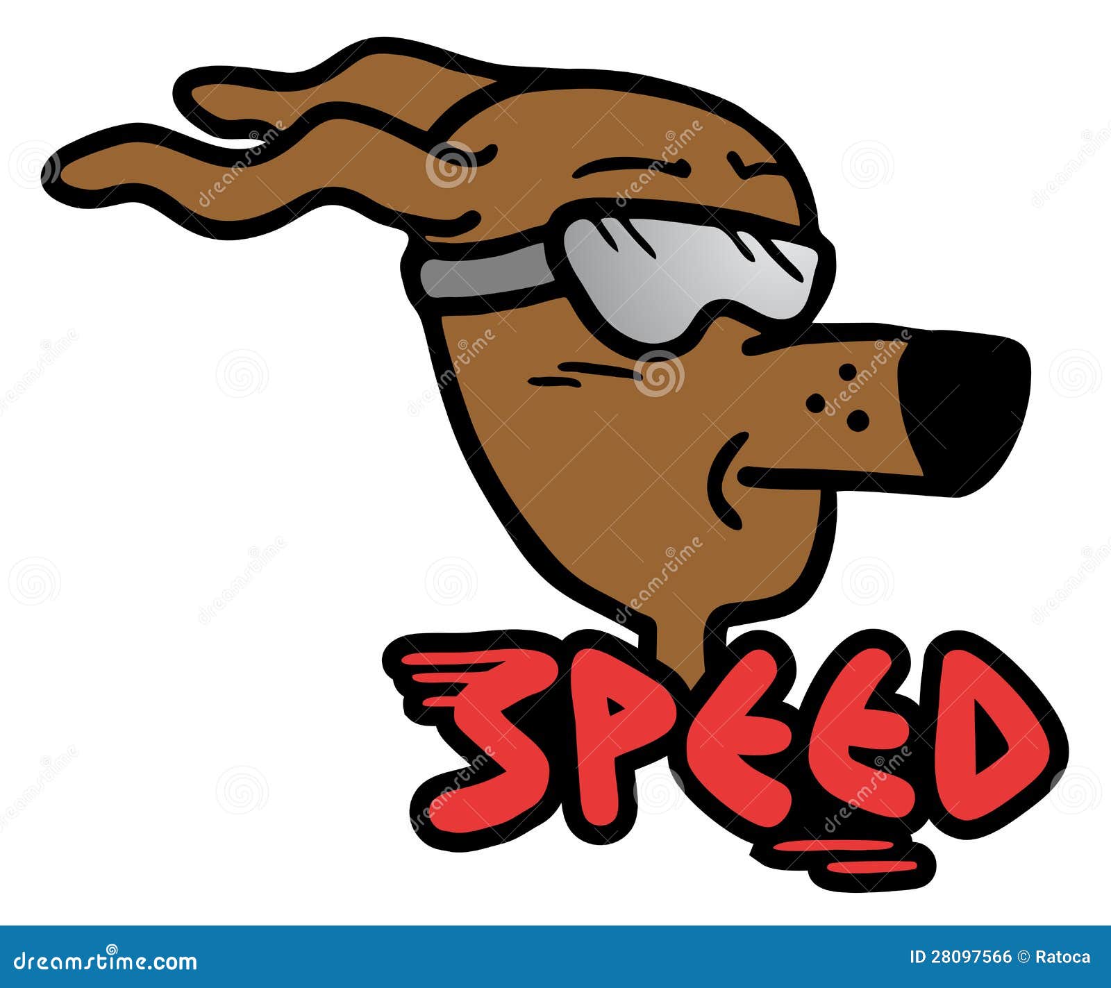 Speed dog stock vector. Illustration of competitor, icon - 28097566