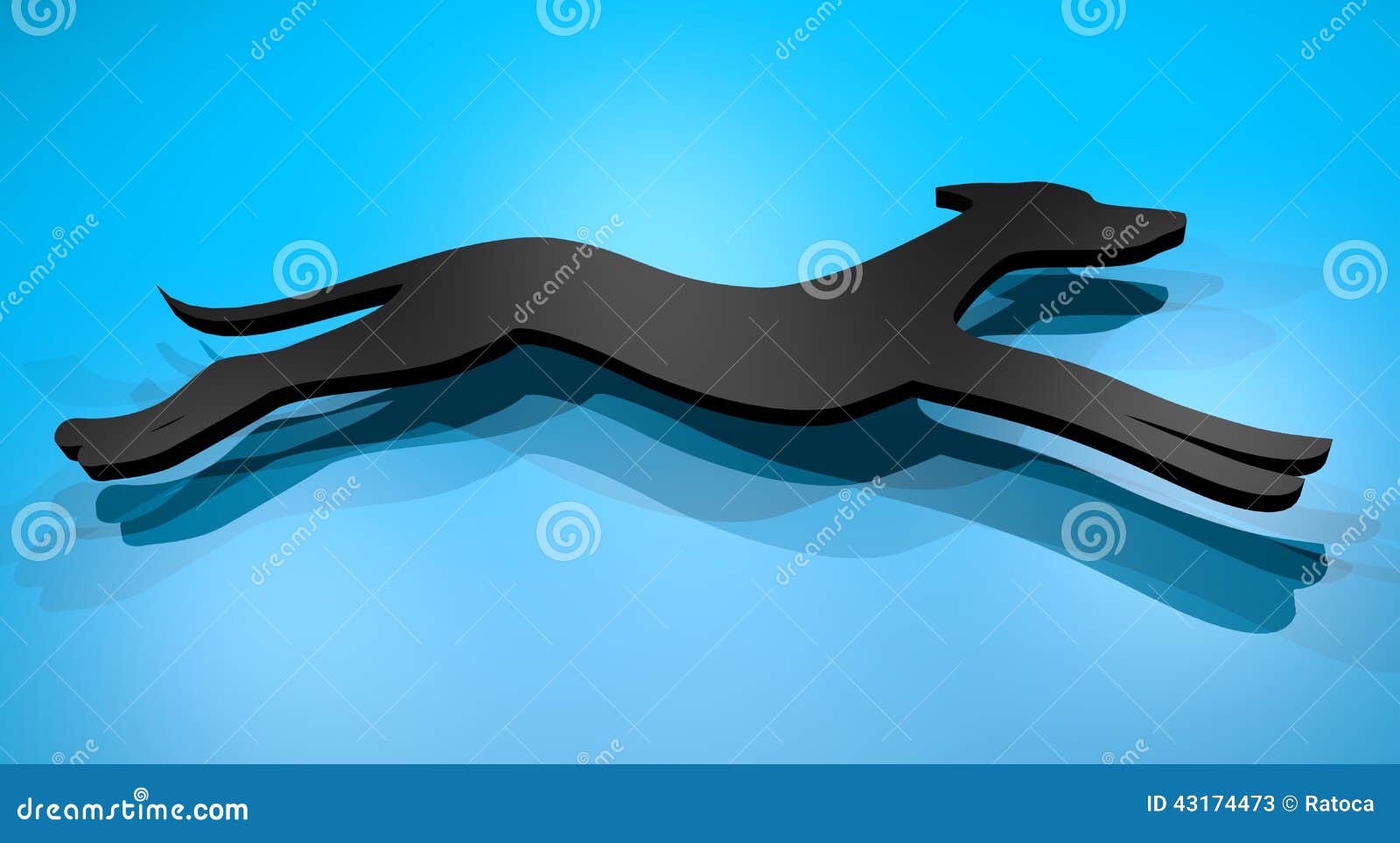 Speed dog stock illustration. Illustration of mammal - 43174473
