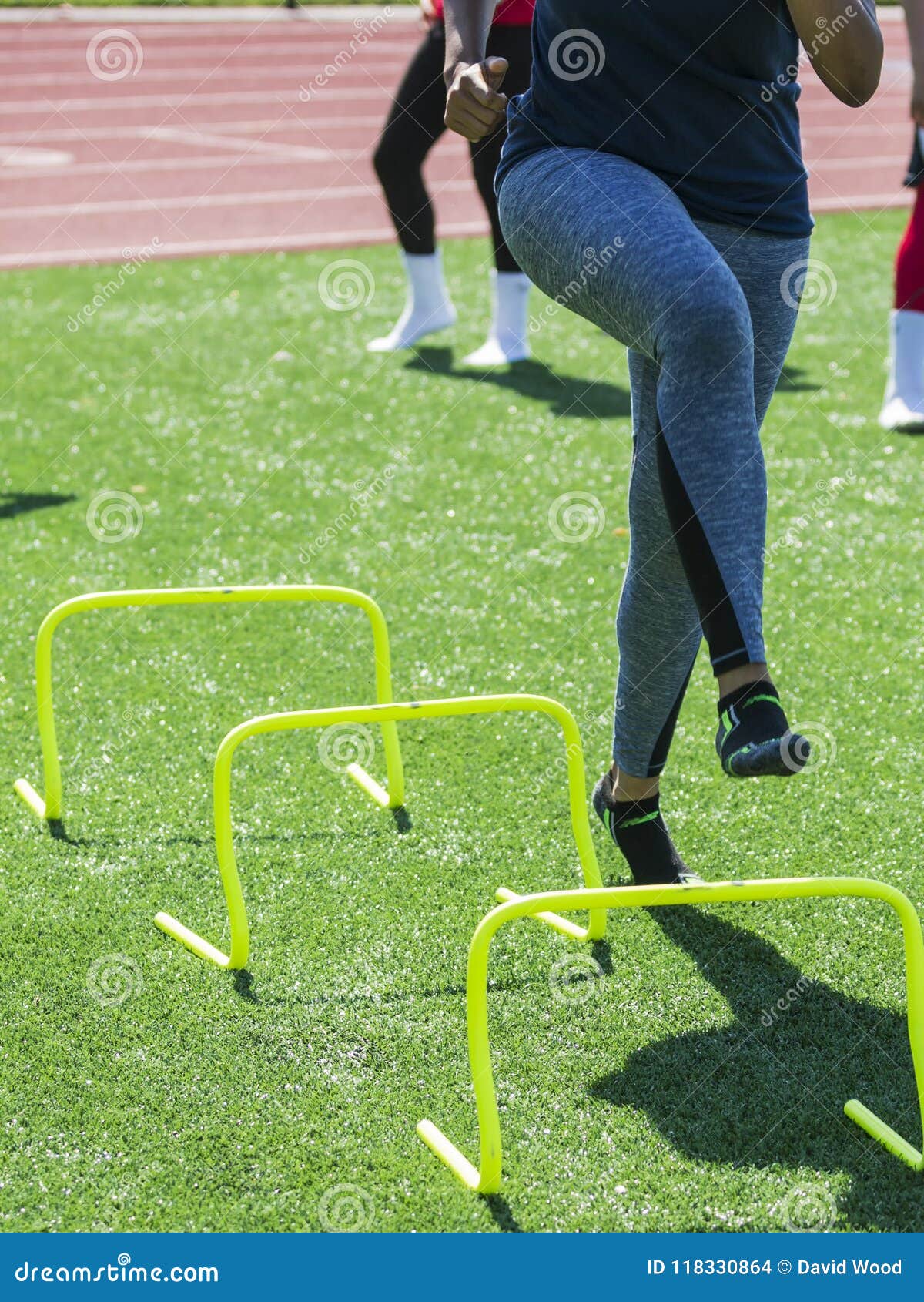 Speed Drills with No Shoes on Over Hurdles Stock Photo - Image of high ... Speed Drills with No Shoes on Over Hurdles Stock Photo - Image of high ...