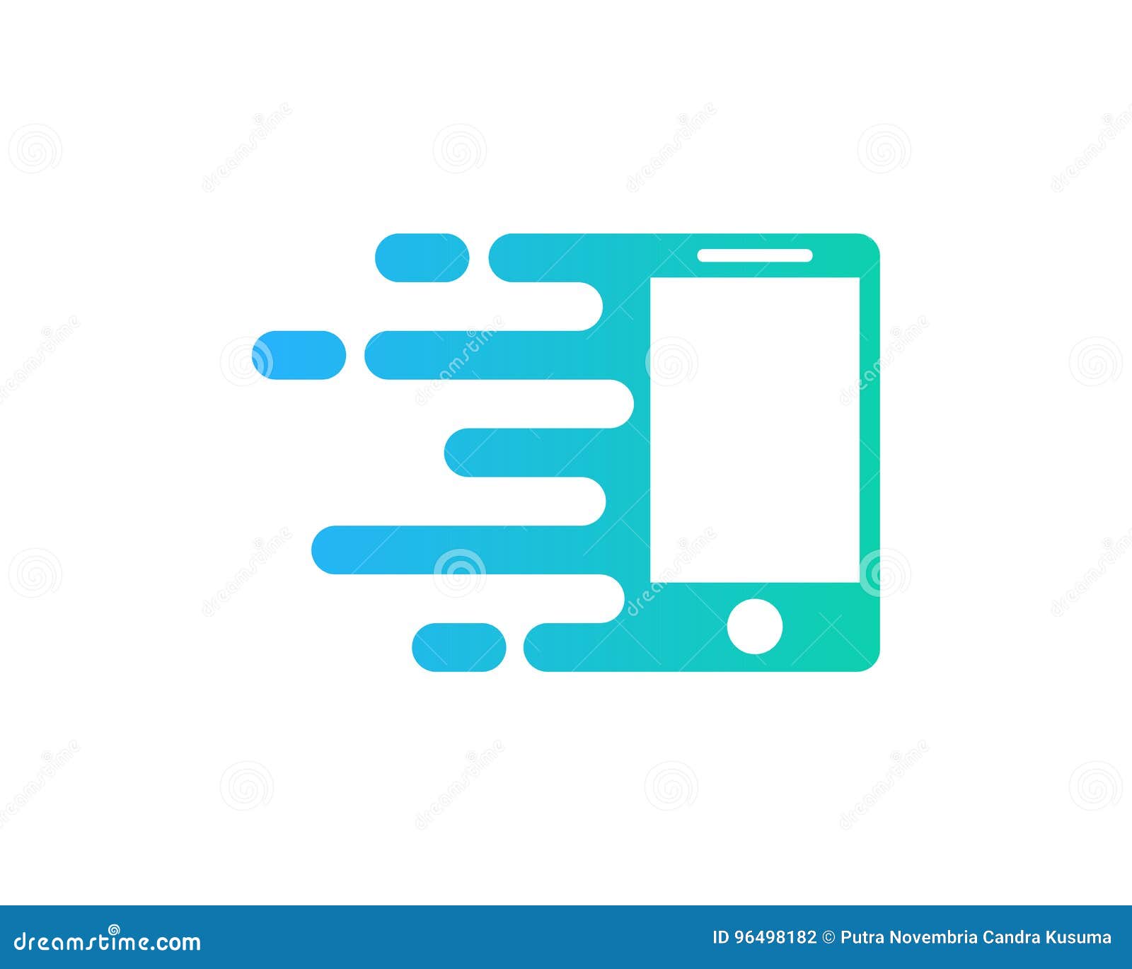 Speed Fast Mobile Phone Icon Logo Design Element Stock Vector ...