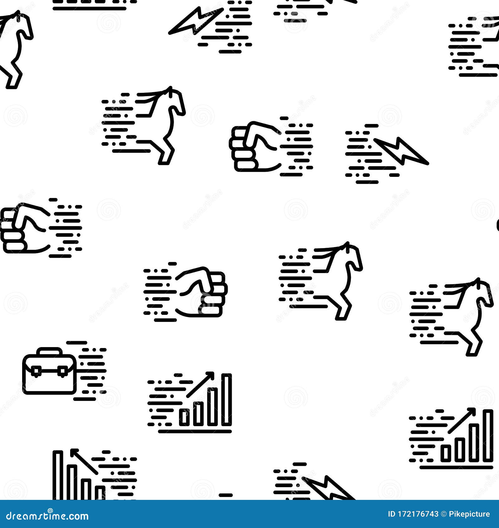 Speed Fast Motion Seamless Pattern Vector Stock Vector - Illustration ...