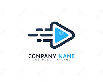 Speed Fast Video Icon Logo Design Element Stock Vector - Illustration ...