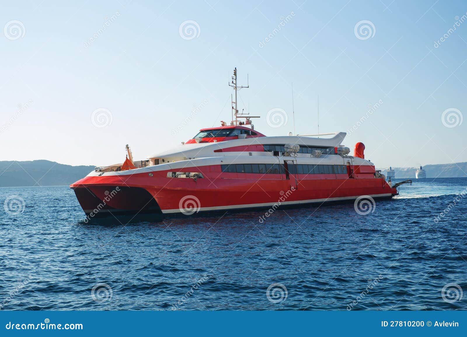 Speed Ferry Boat stock photo. Image of boats, ferry, mediterranean ...