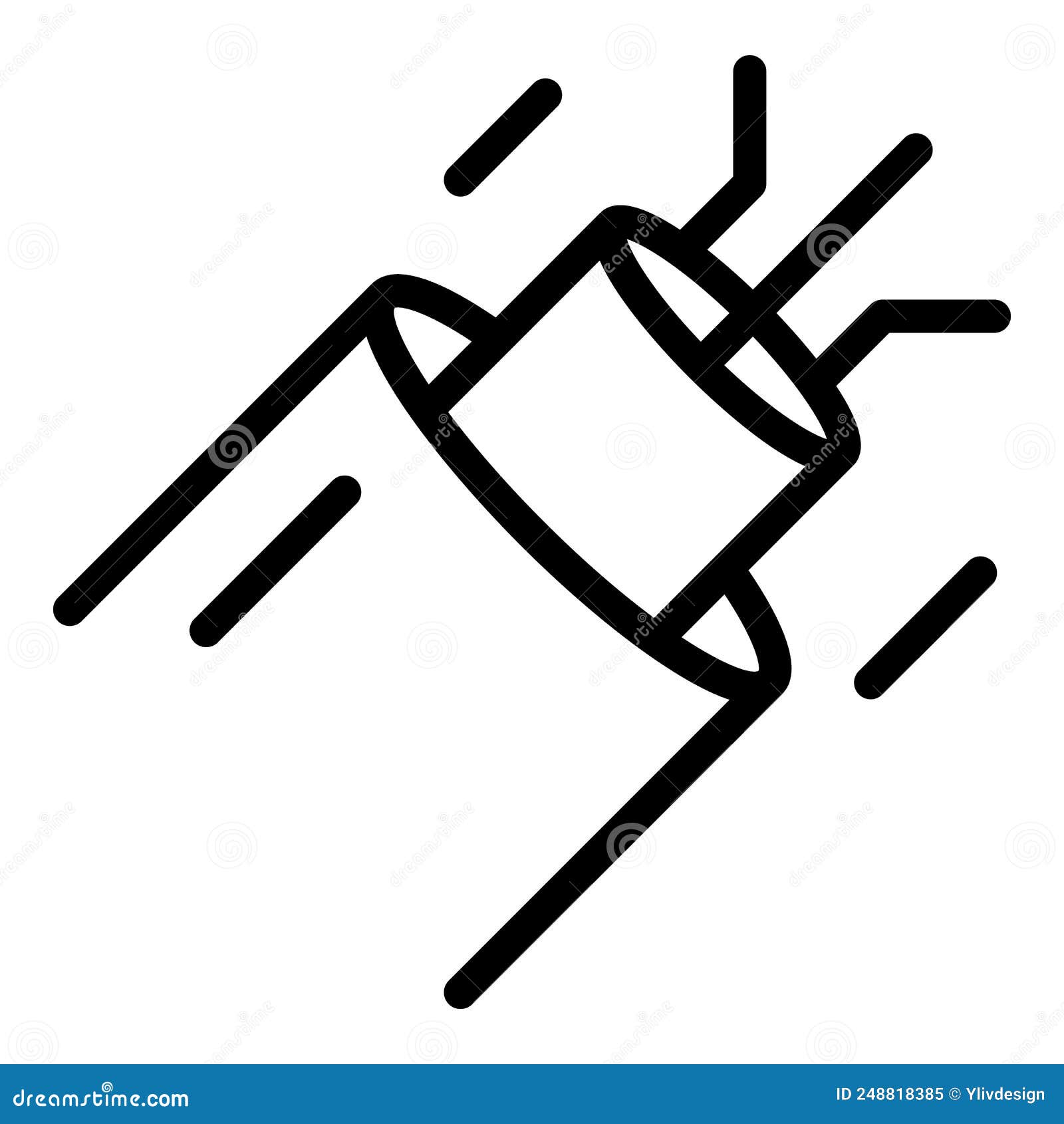 Speed Fiber Icon Outline Vector. Network Fiber Stock Vector ...