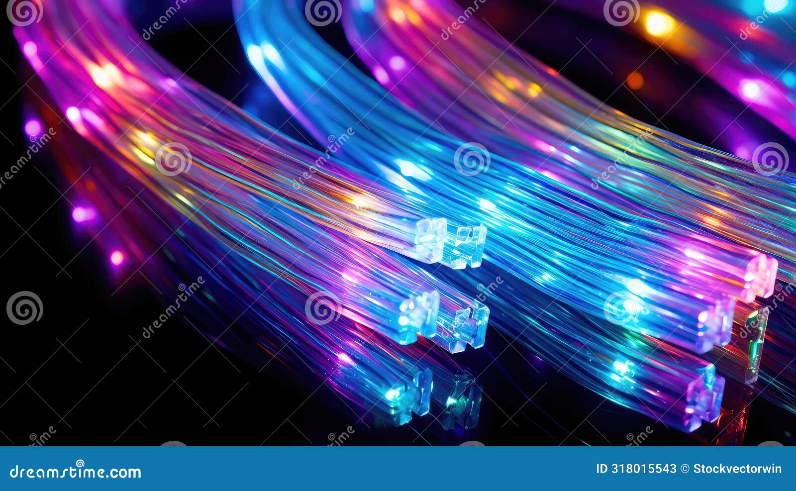 Speed Fiber Optic Ethernet Cable Stock Illustration - Illustration of ...