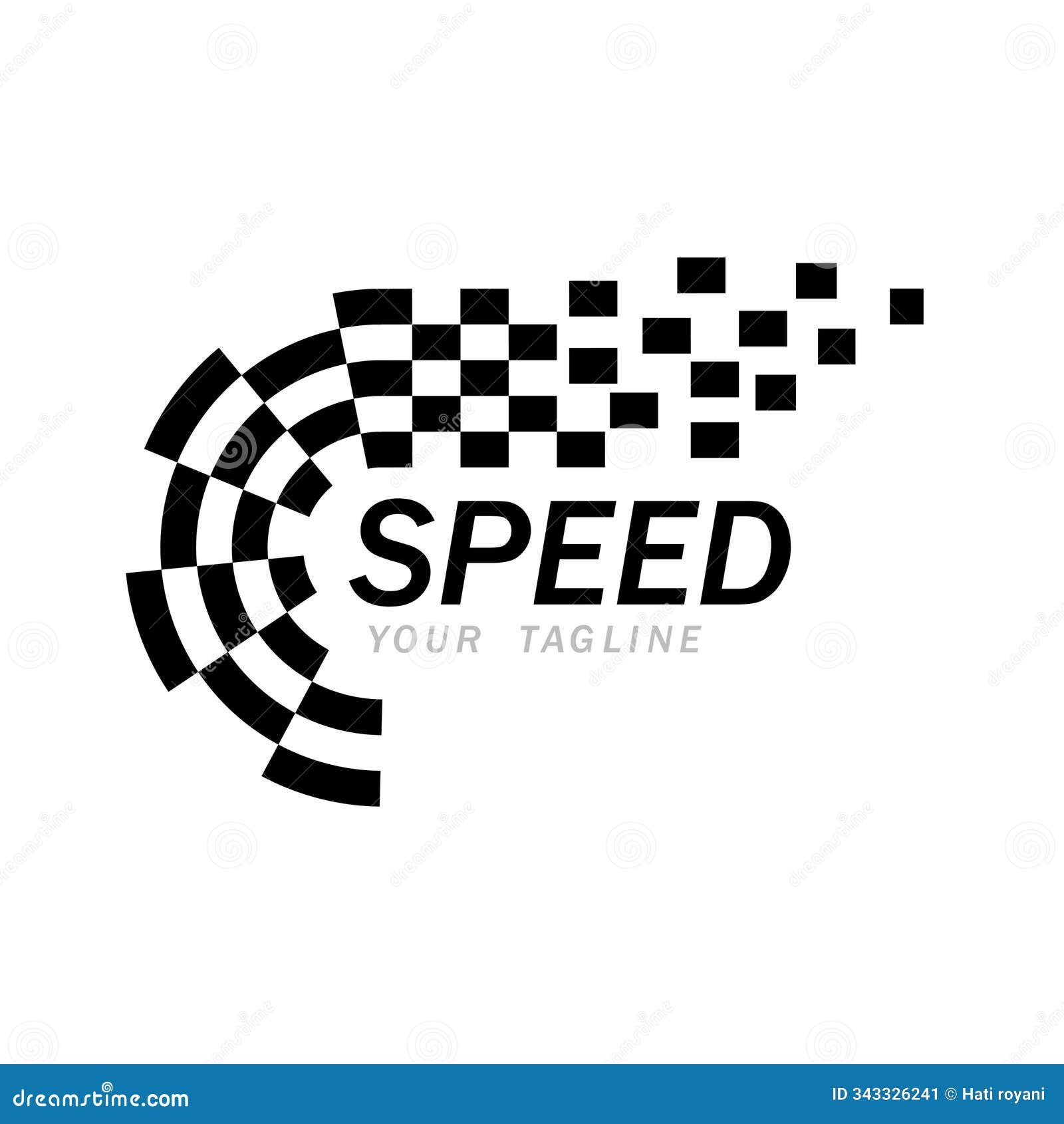 Speed Flag Logo and Symbol Vector Image Stock Vector - Illustration of ...
