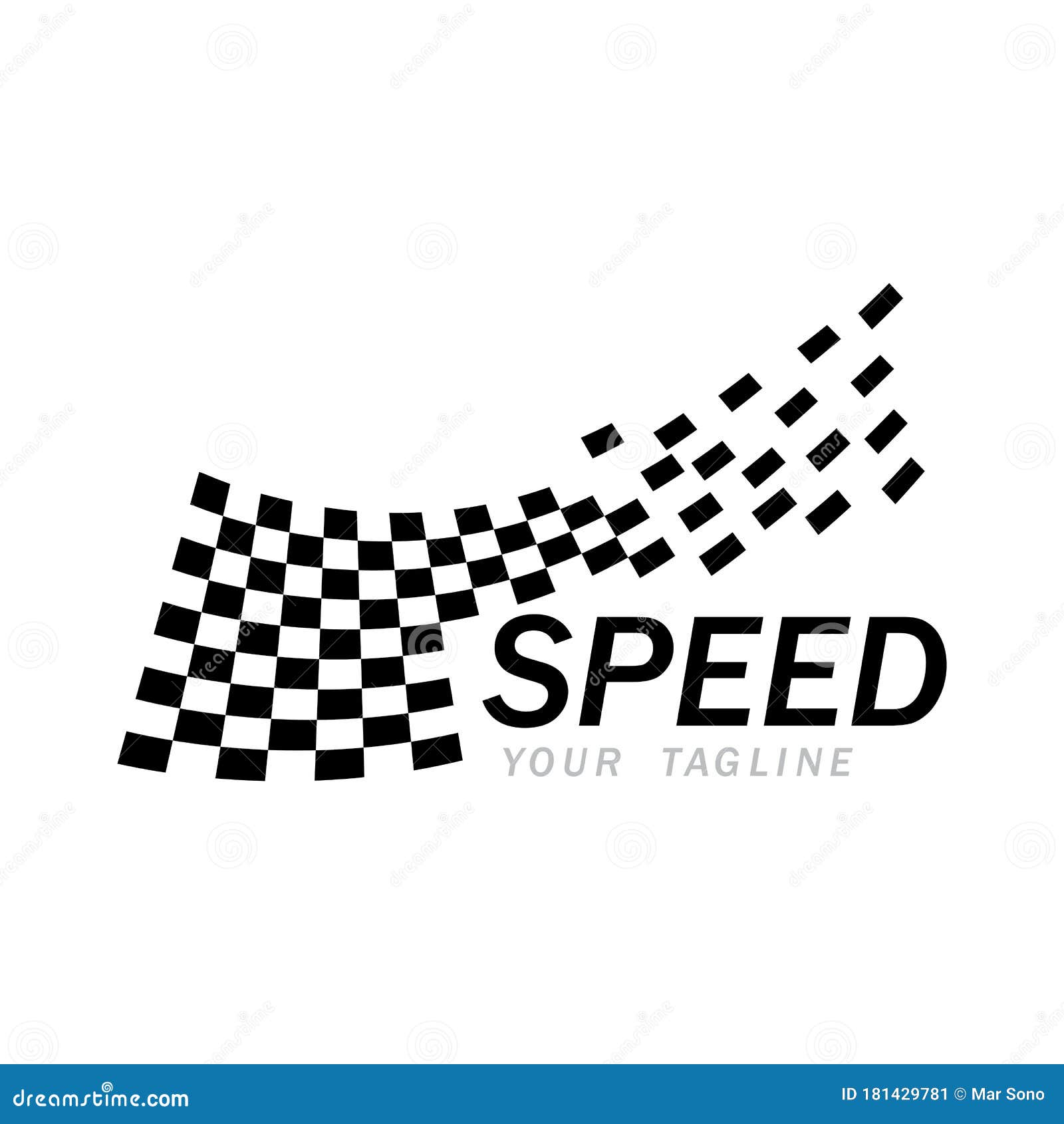 Speed Flag Logo and Symbol Vector Image Stock Vector - Illustration of ...