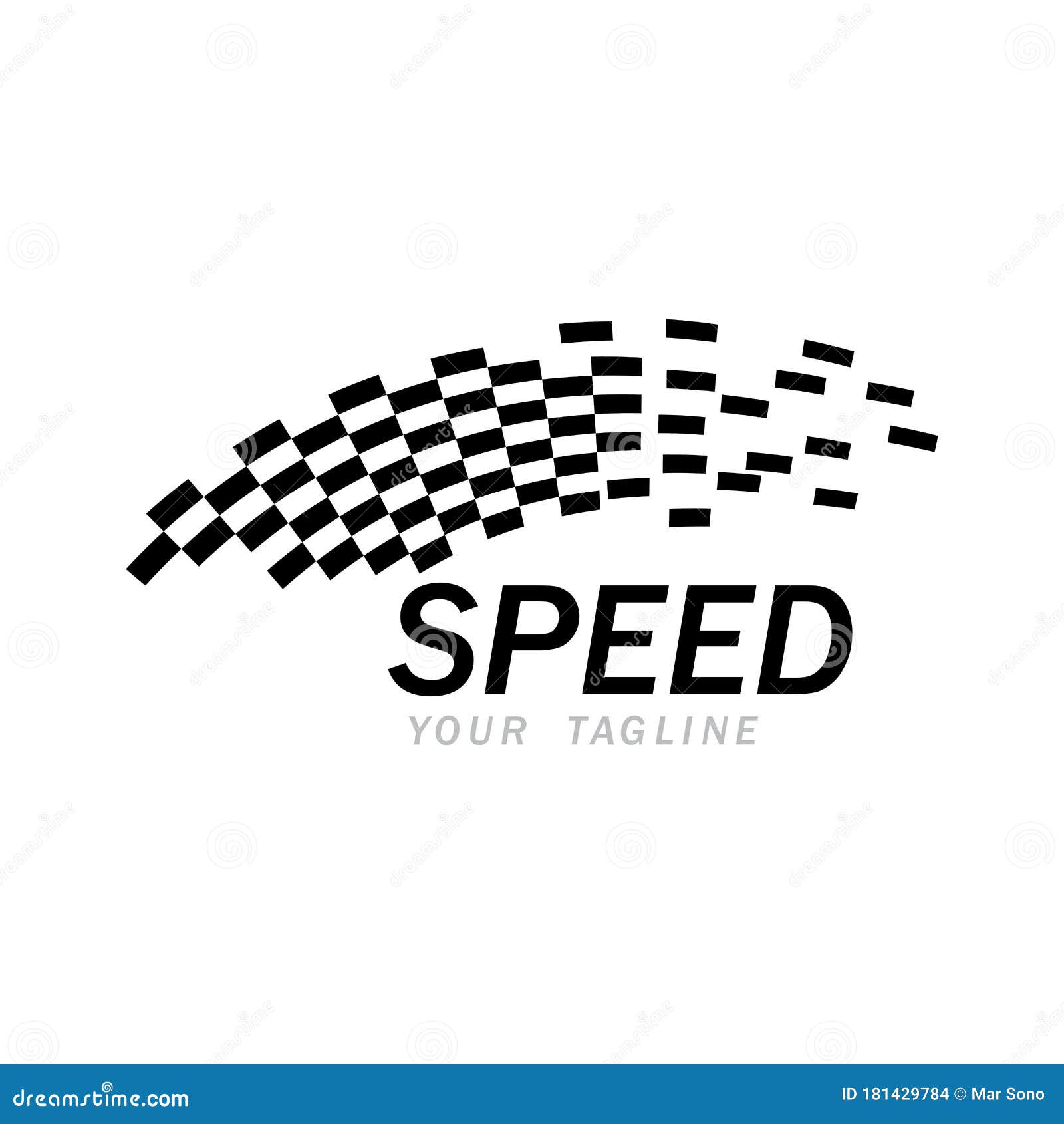 Speed Flag Logo and Symbol Vector Image Stock Vector - Illustration of ...