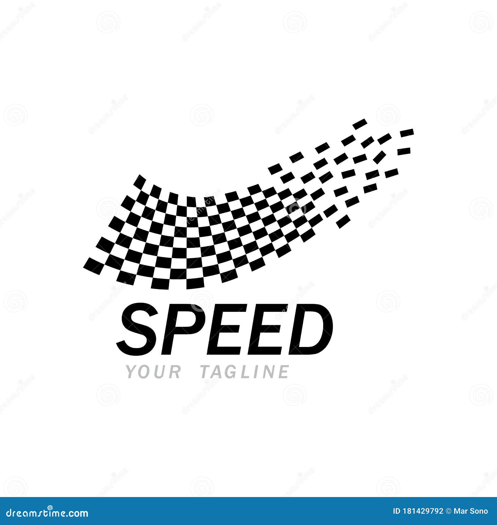 Speed Flag Logo and Symbol Vector Image Stock Vector - Illustration of ...