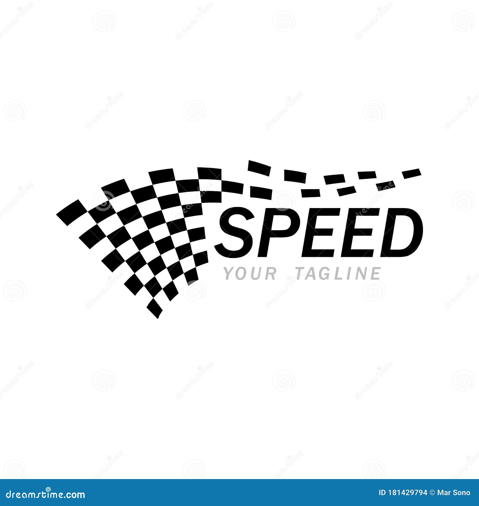 Speed Flag Logo and Symbol Vector Image Stock Vector - Illustration of ...