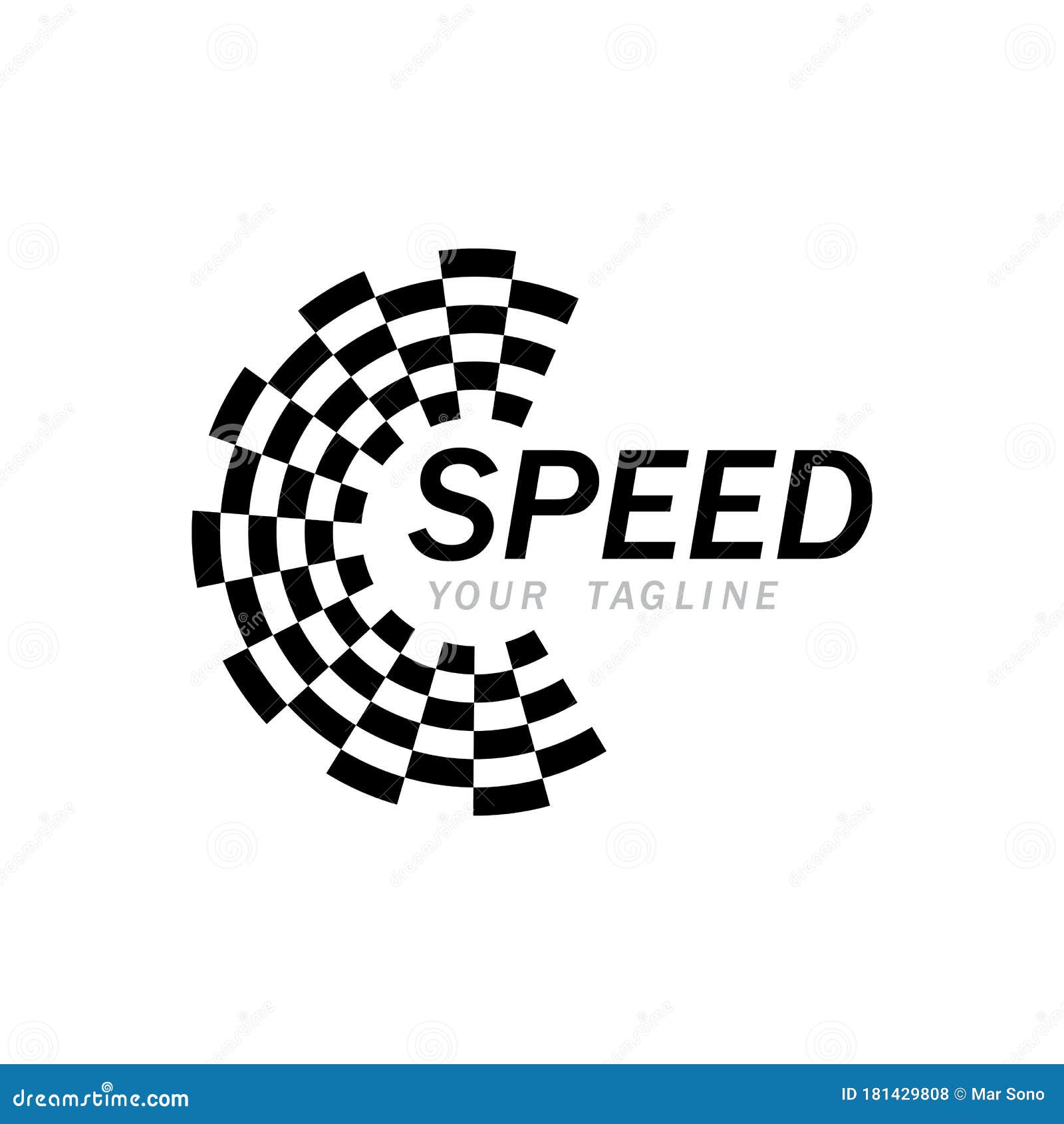 Speed Flag Logo and Symbol Vector Image Stock Vector - Illustration of ...