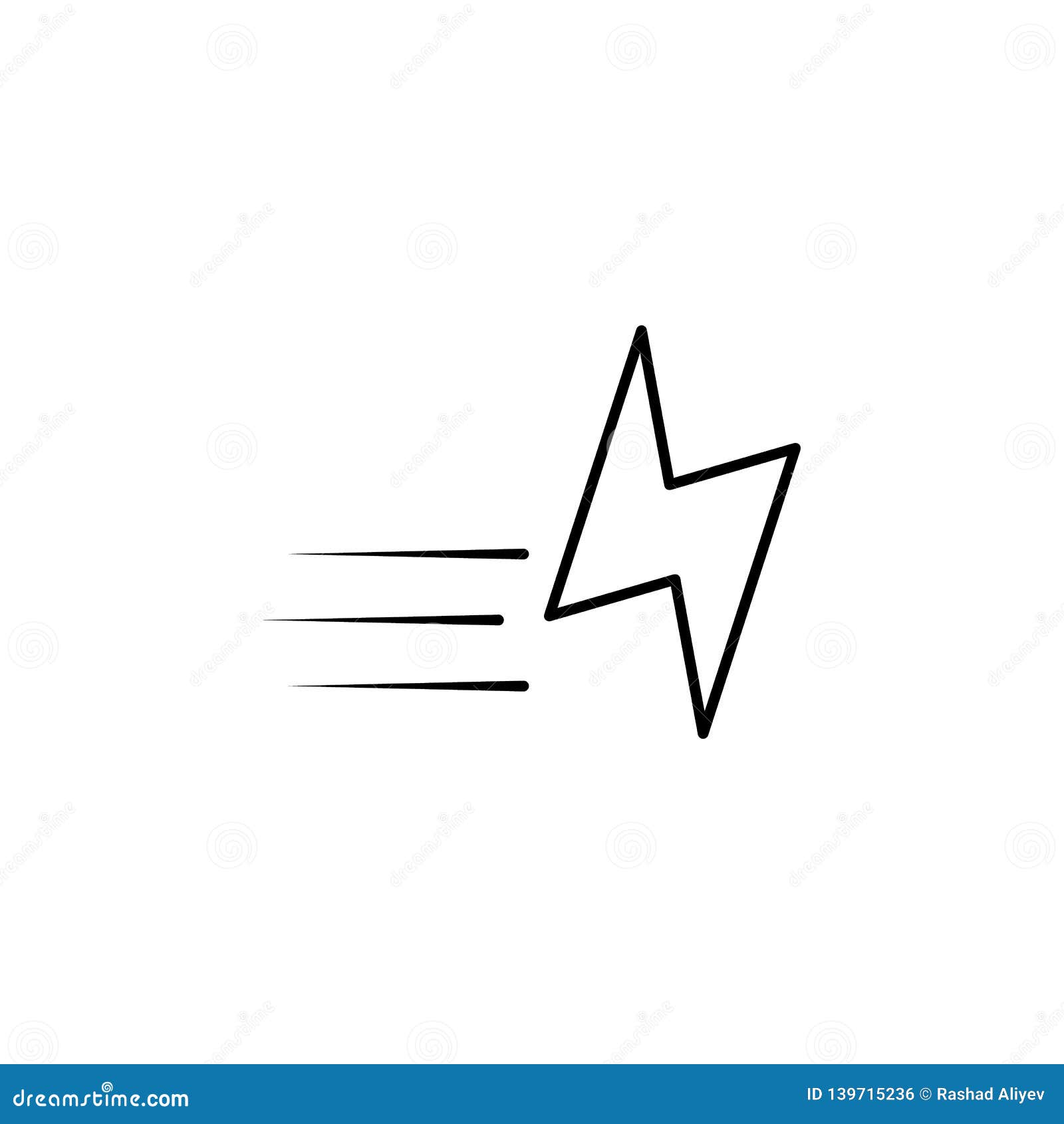 Speed Flash Icon. Element of Speed for Mobile Concept and Web Apps ...