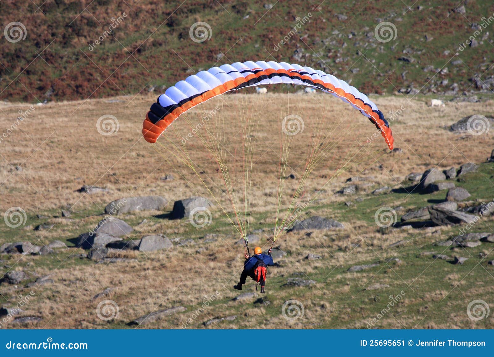 Speed flyer stock image. Image of dartmoor, paragliding - 25695651