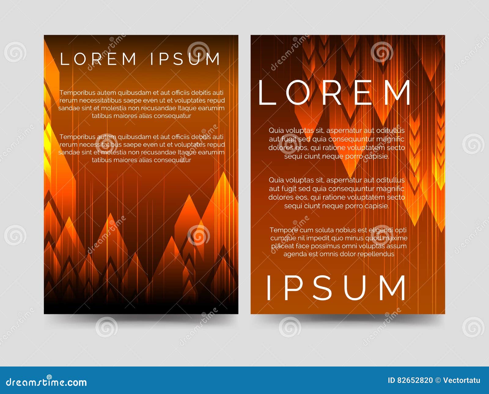 Speed Flyers Template with Fire Arrows Stock Vector - Illustration of ...