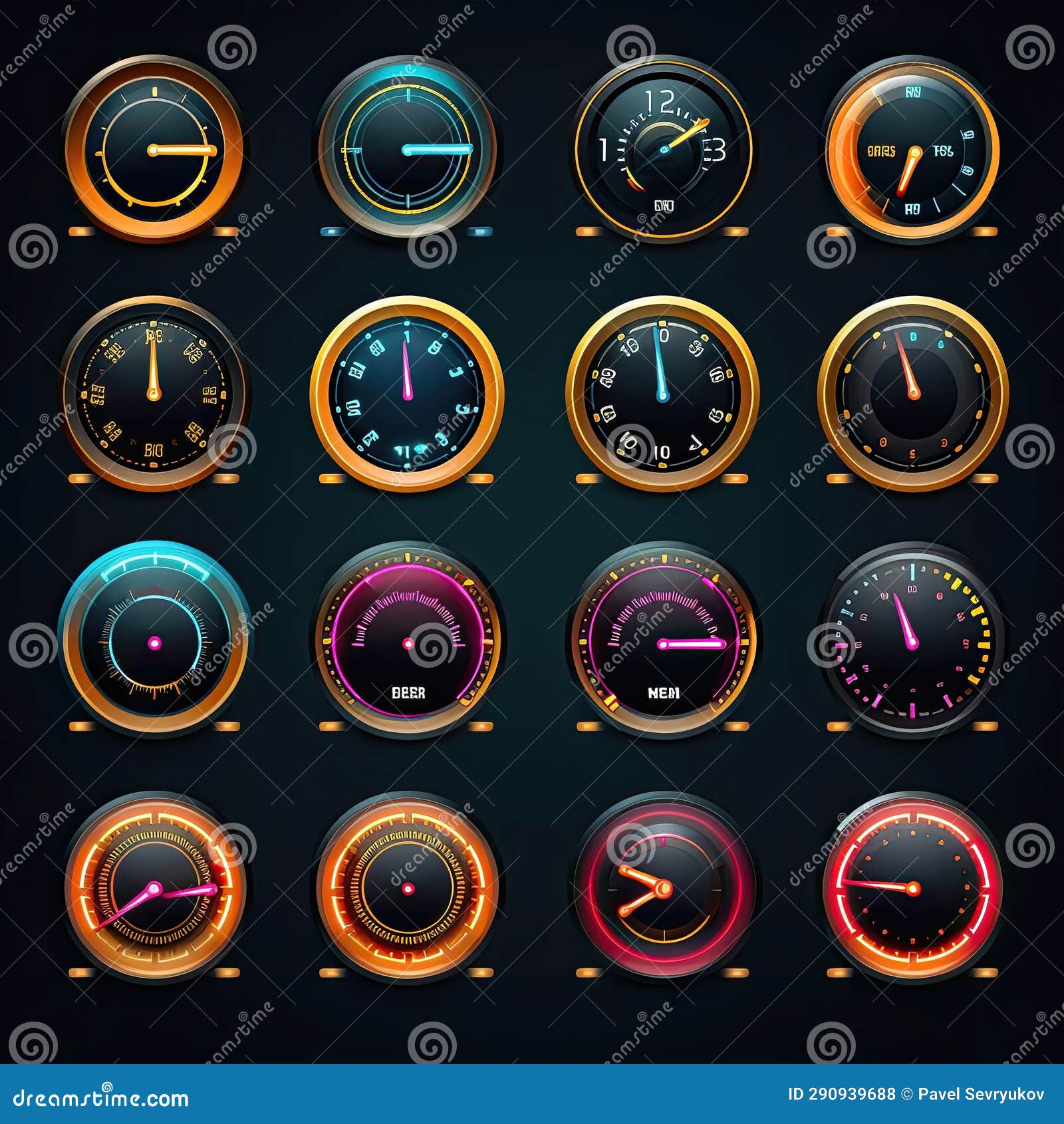 Speed Games Speedometer Ai Generated Stock Photo - Image of drive, data ...