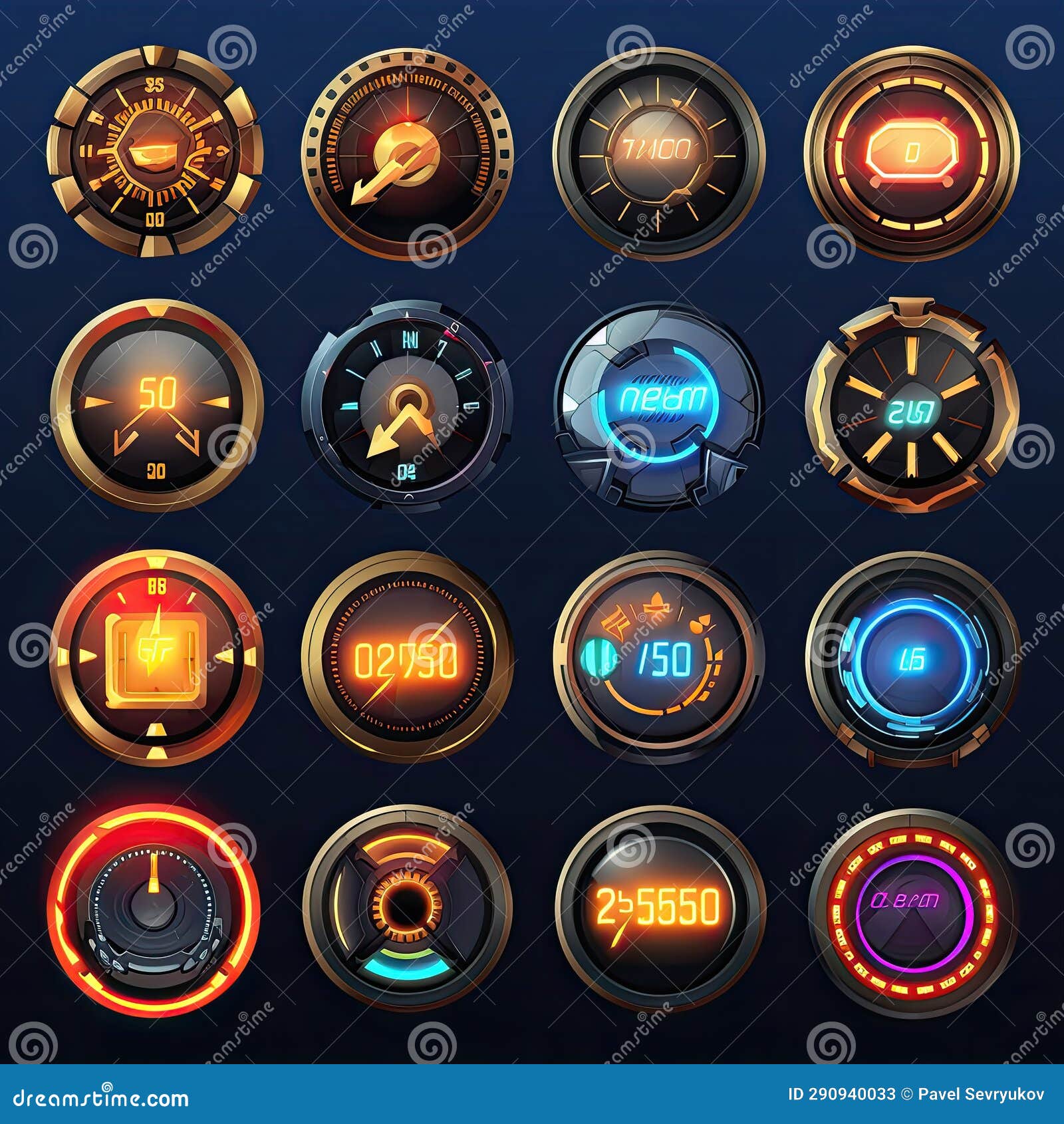 Speed Games Speedometer Ai Generated Stock Image - Image of speed ...