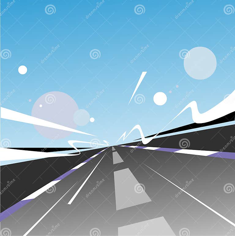 Speed highway stock vector. Illustration of driving, auto - 1093669