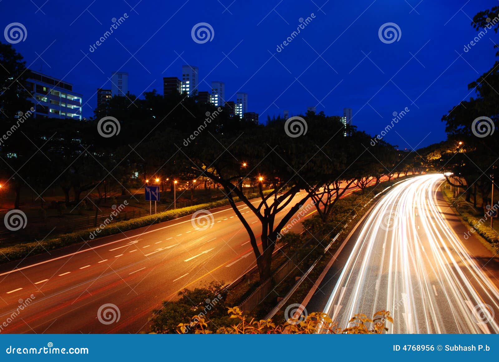 Speed highway stock photo. Image of road, building, motion - 4768956
