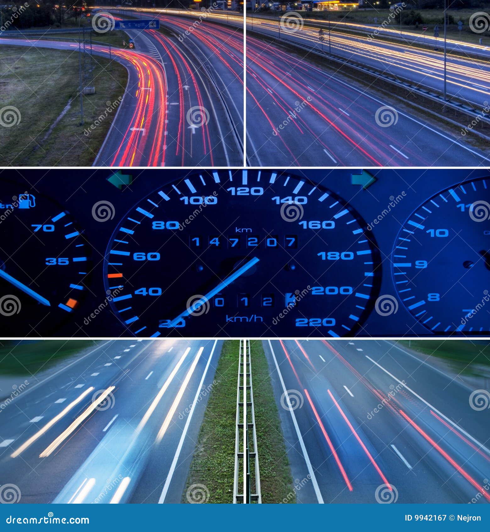 Speed highway collage stock image. Image of concept, motion - 9942167