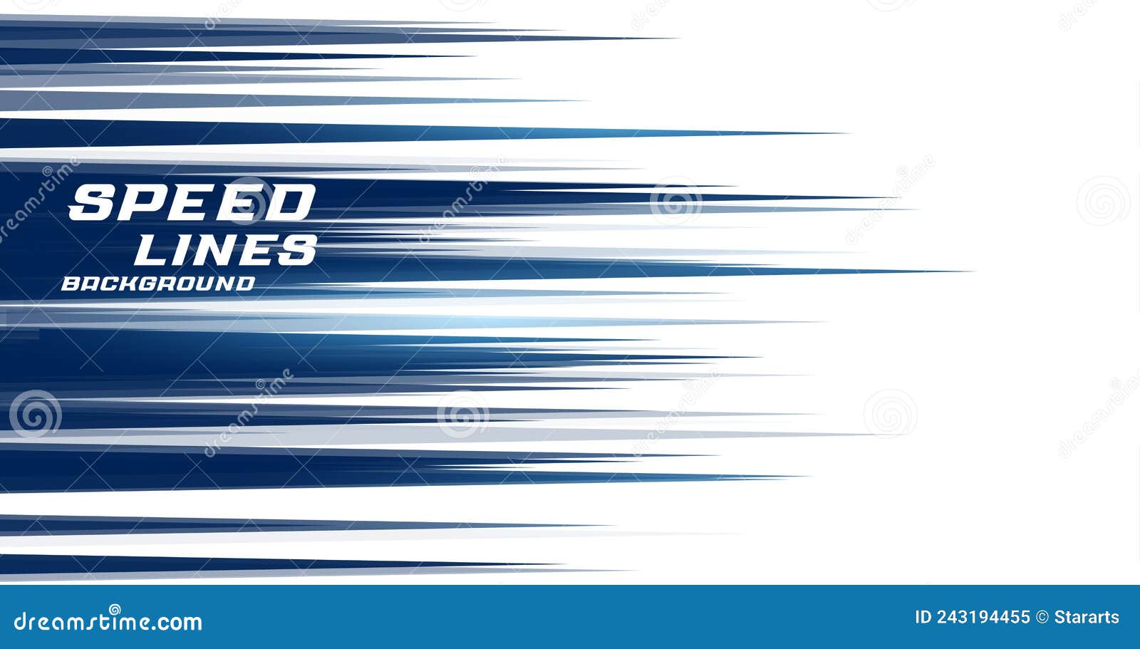 Speed Horizontal Lines Background Design Stock Vector - Illustration of ...