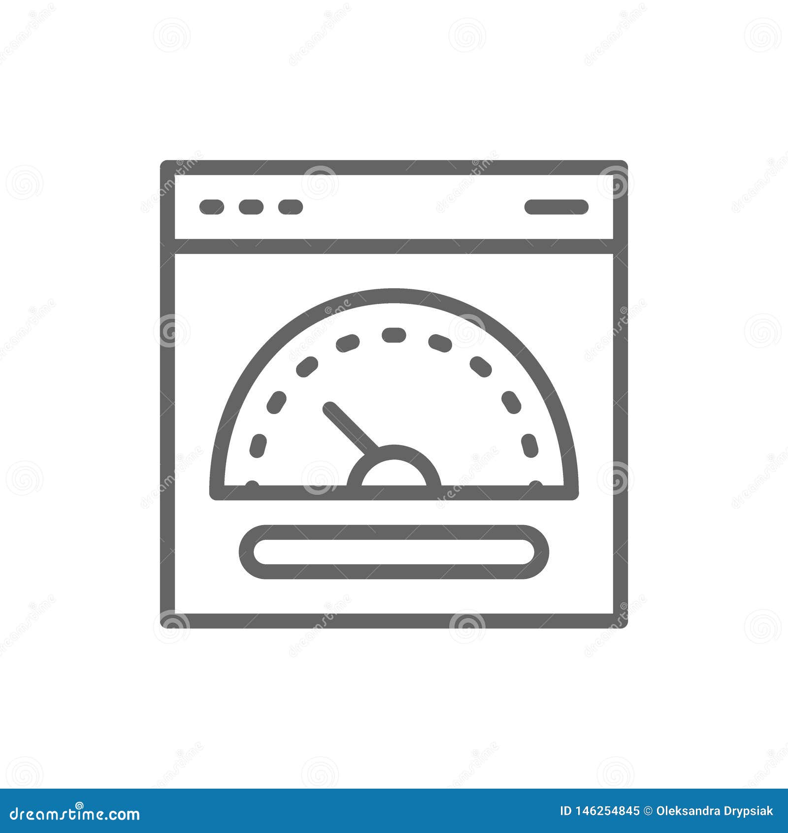 Speed Hosting, Fast Server Line Icon. Stock Vector - Illustration of ...
