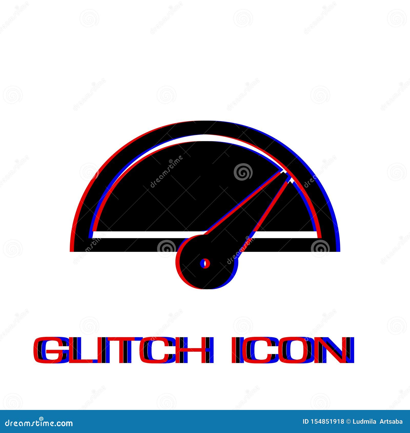 Speed icon flat stock vector. Illustration of graphic - 154851918