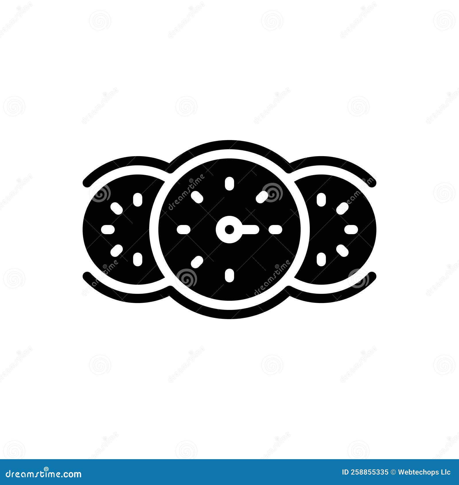 Black Solid Icon for Speed, Motion and Pace Stock Vector - Illustration ...