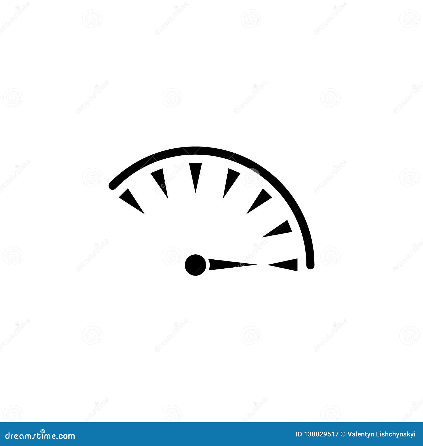 Speed Icon. Vector Symbol on White Background Stock Illustration ...