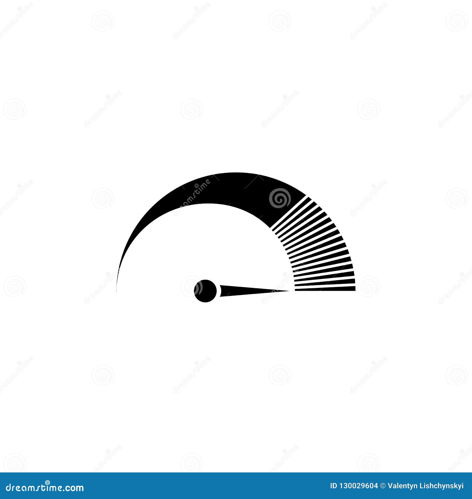 Speed Icon. Vector Symbol on White Background Stock Illustration ...