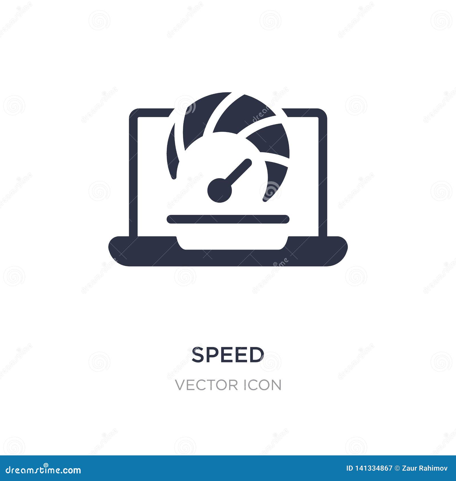 Speed Icon on White Background. Simple Element Illustration from Search ...
