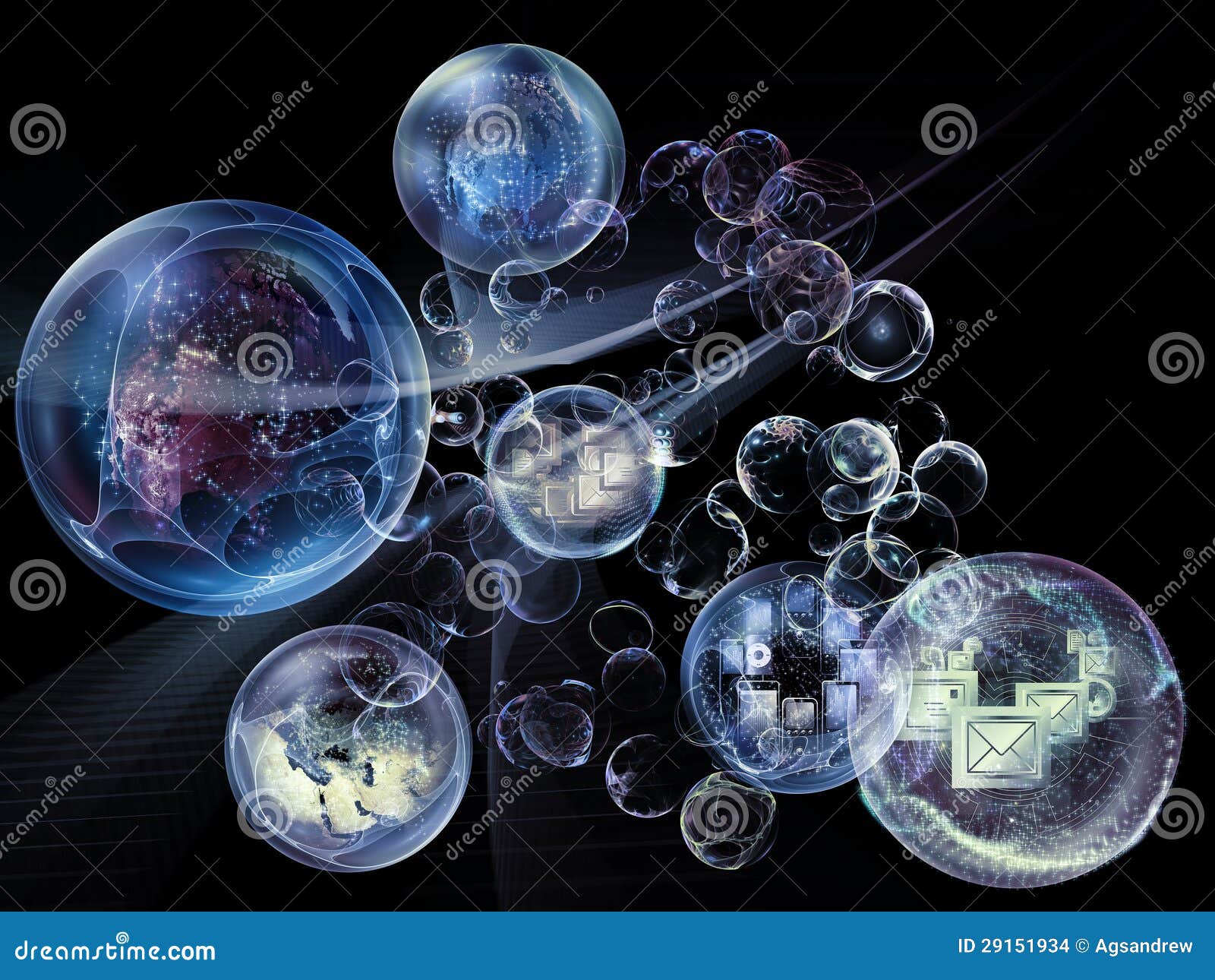 Speed of Information stock illustration. Illustration of cyberspace ...