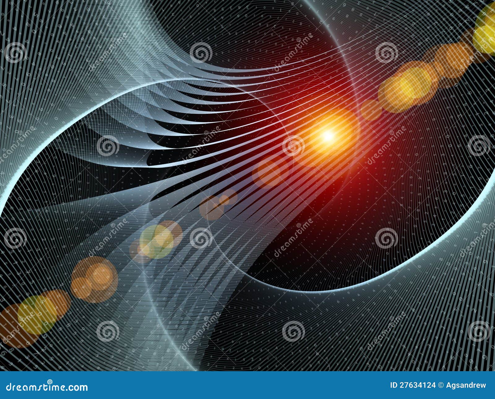 Speed of Information Stream Stock Illustration - Illustration of code ...