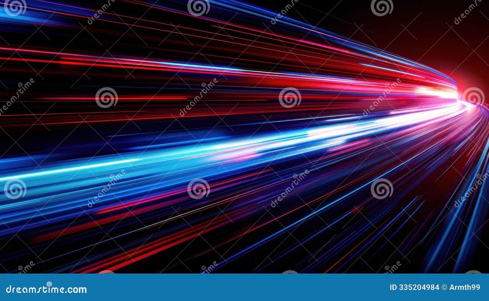 Speed of Light. Dynamic Motion Blur in a Dark Setting Stock ...