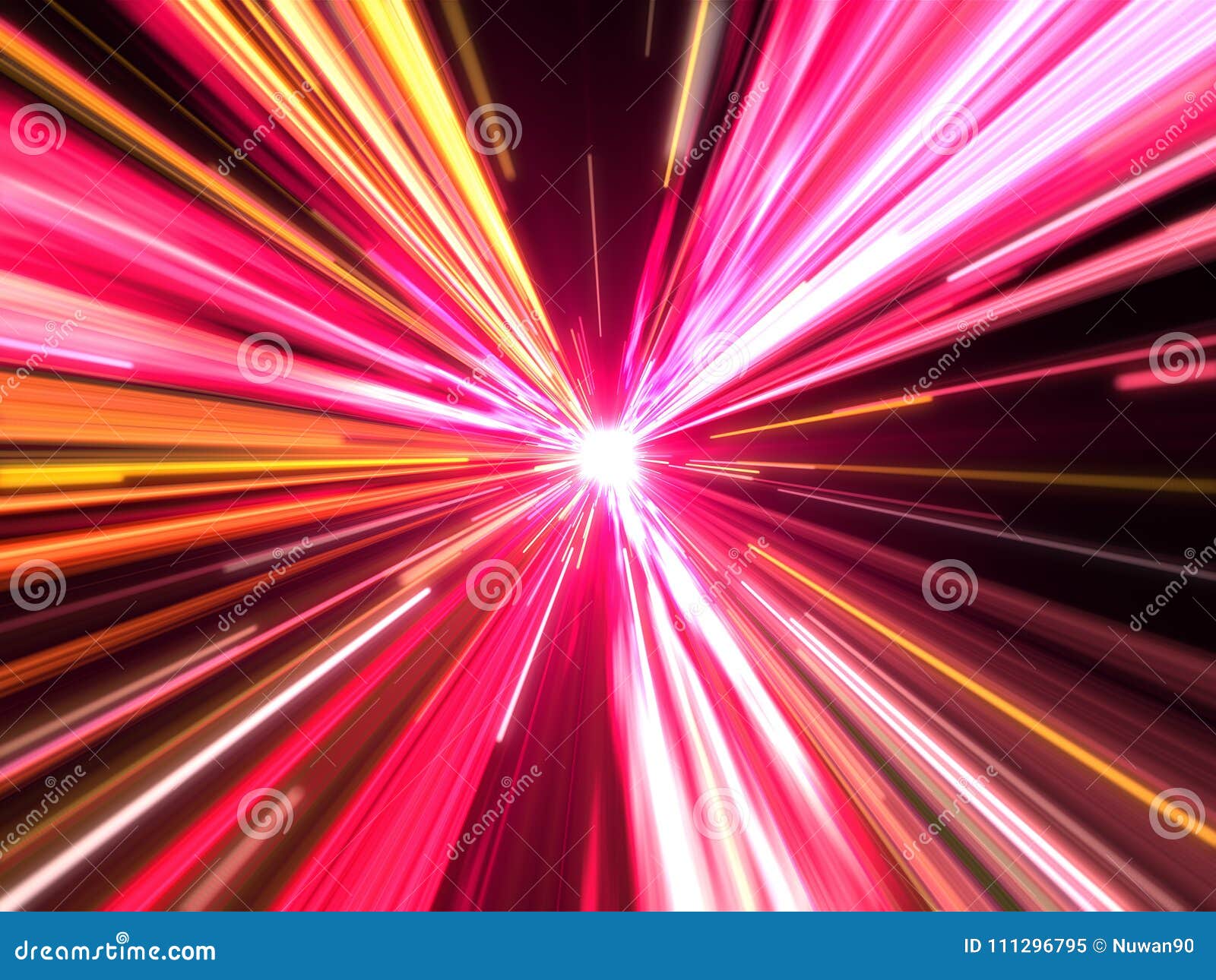 Speed Lights Energy Outer Space Background Stock Illustration ...