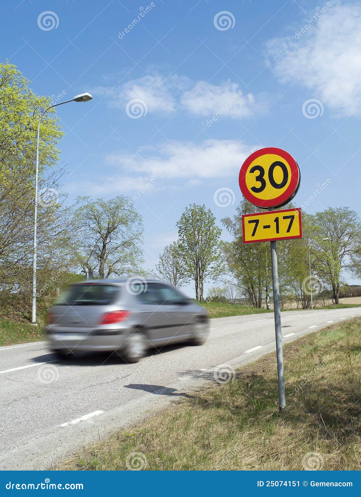 Speed Limit stock image. Image of warning, road, sign - 25074151