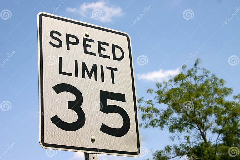 Speed limit 35 stock image. Image of driver, agree, license - 754943